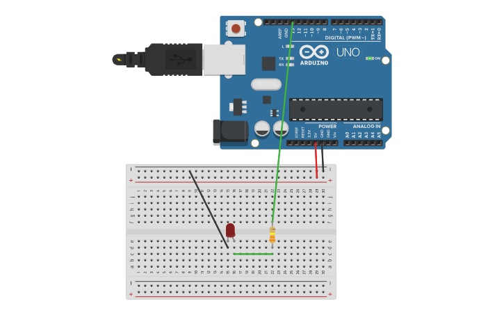 Circuit Design Lab 1 Ex 1 Tinkercad 