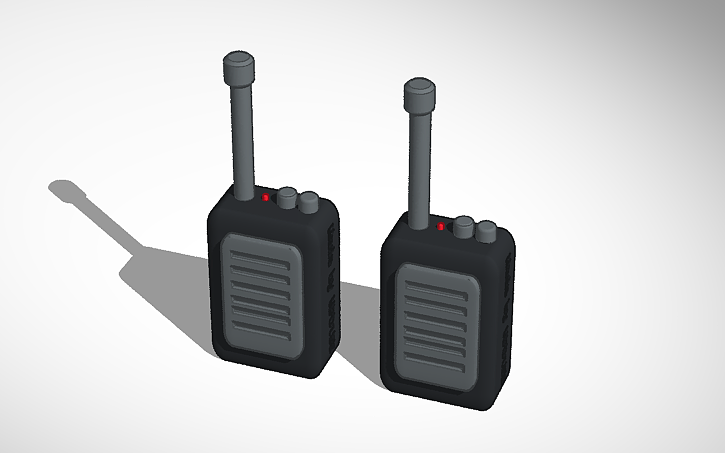 3D design Tactical Radio - Tinkercad