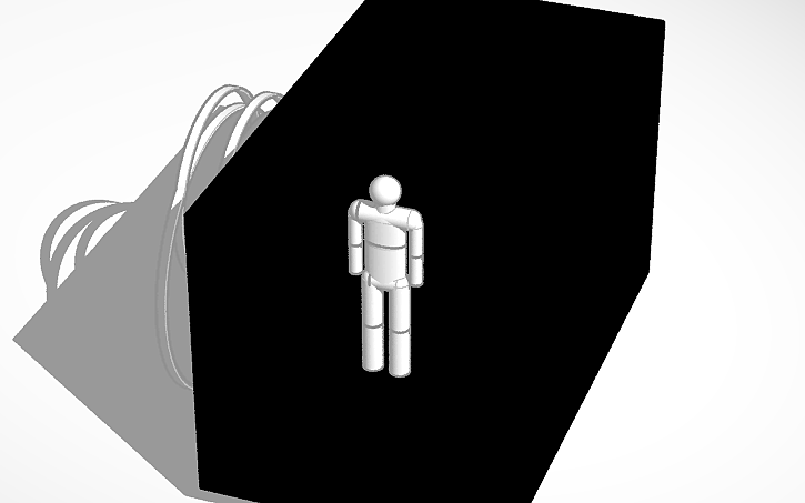 3D design Human Character Posing Rig - Tinkercad