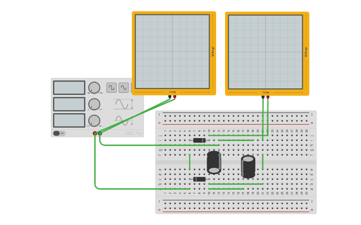 Circuit Design Voltage Multiplier Tinkercad