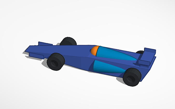 3D design simple formula 1 - Tinkercad