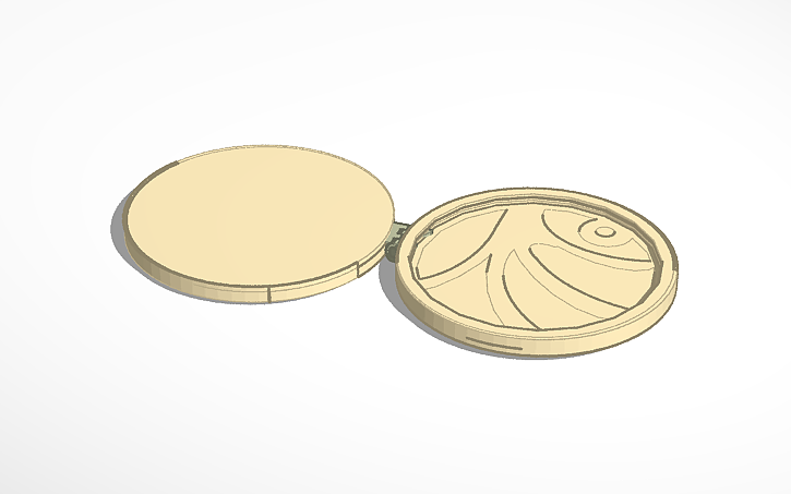 3D design VFD locket from A Series of Unfortunate Events - Tinkercad