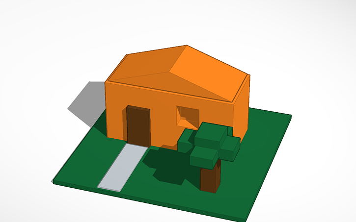3D design (front yard) house | Tinkercad