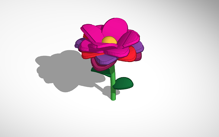 3D design Copy of Flower - Tinkercad