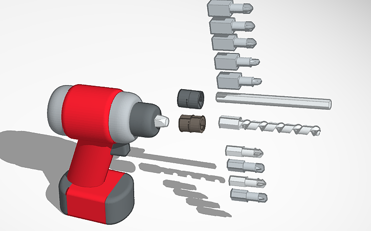 3D design Pistola de impacto - Tinkercad