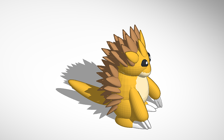 3D design sandslash pokemon | Tinkercad