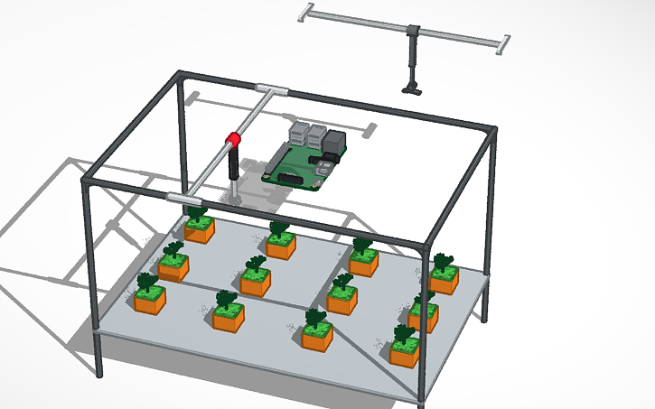 3D design Greenhouse Bench (Vases) | Tinkercad