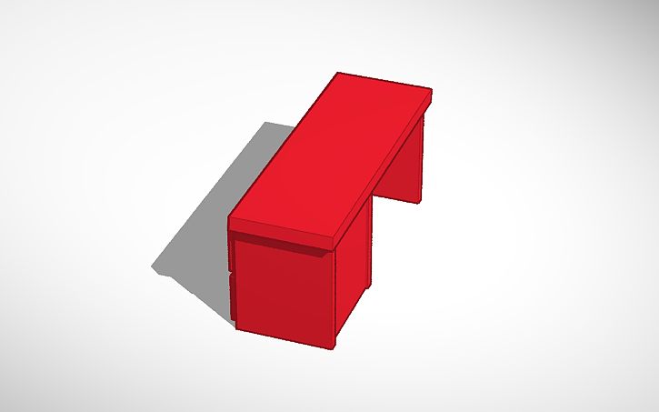 3D design Work Desk - Tinkercad