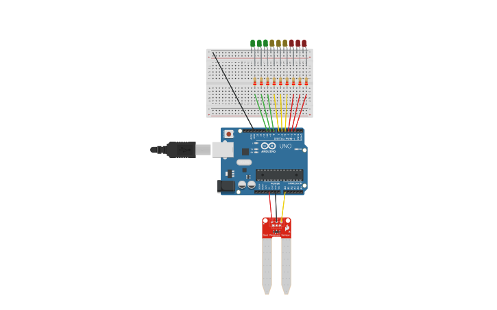 Circuit design C_Sensor chuva - Tinkercad
