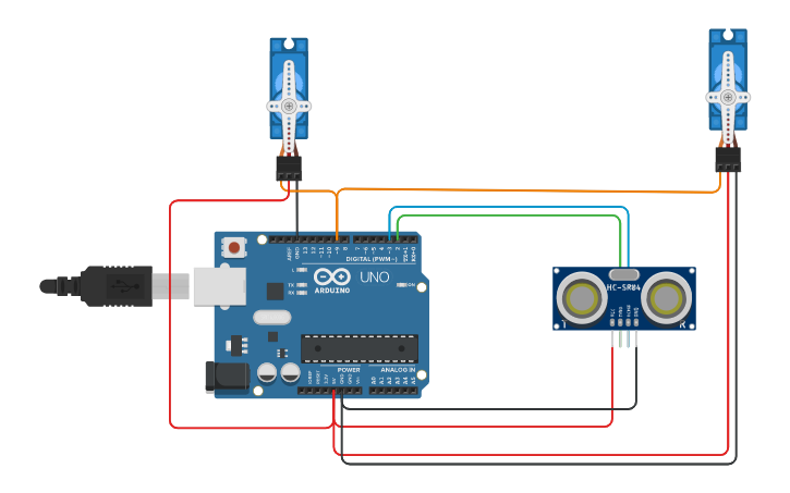 Circuit design Open The Lid! - Tinkercad