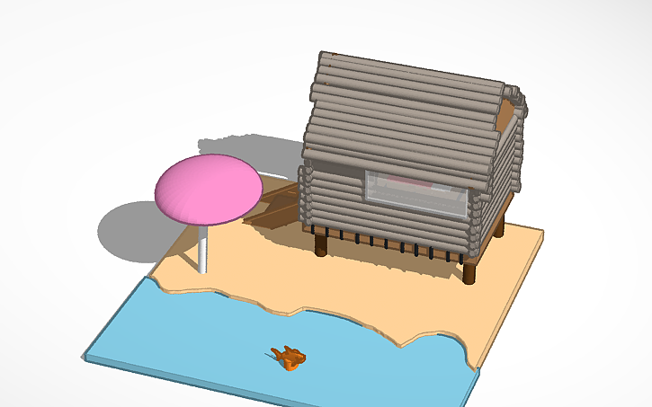 3D design Beach House - Tinkercad