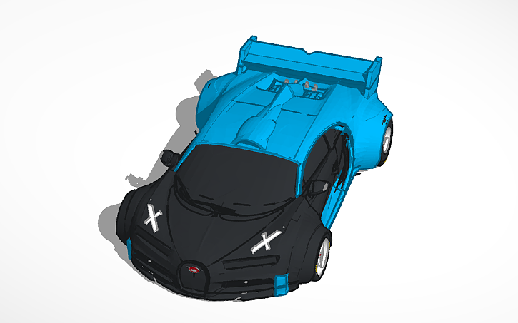 3D design Widebody & Slammed Bugatti Bolide Kit Car - Tinkercad