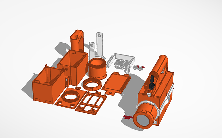 3D design Copy of Powerful 12 volt flashlight - Tinkercad