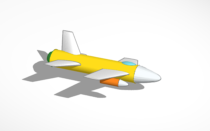 3D design avion - Tinkercad