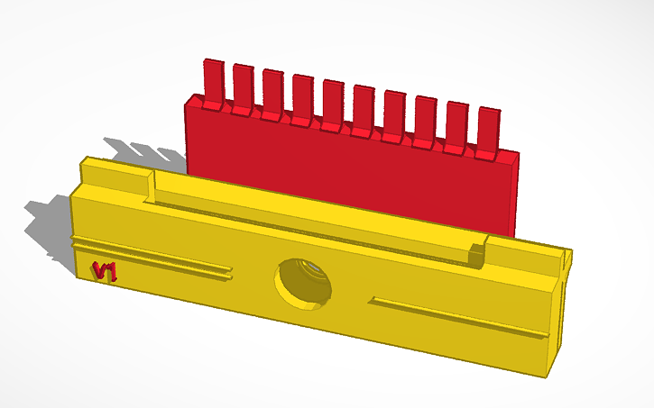3D design comb holder v1 | Tinkercad