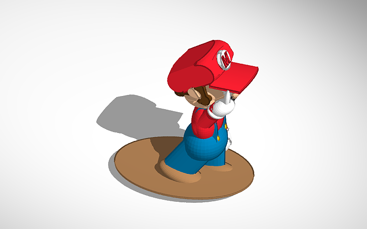 3D design Mario 64 victory pose | Tinkercad
