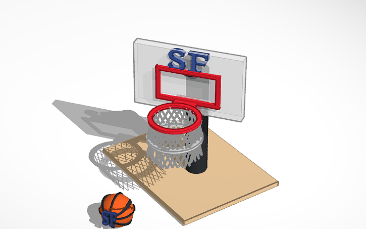 3D design Basketball and Hoop | Tinkercad