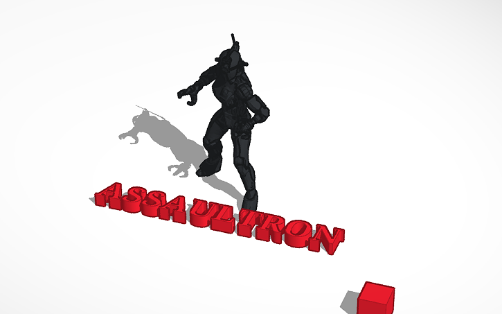 3D design Fallout Assaultron - Tinkercad