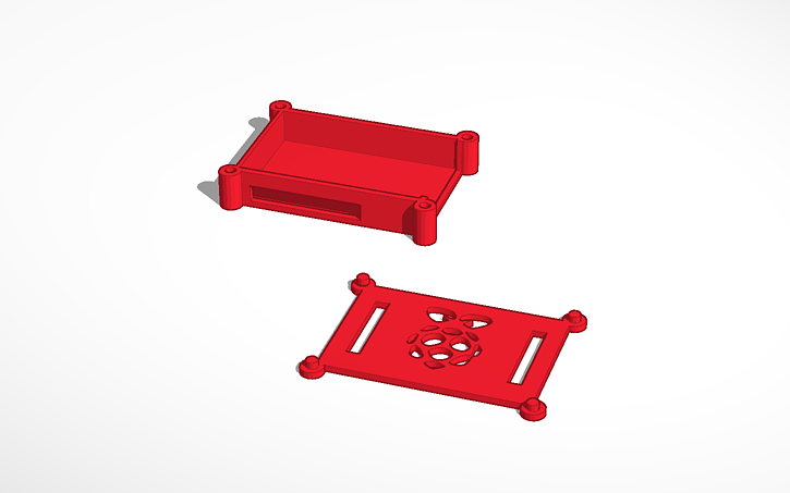 3D design Raspberry Pi B+ Case | Tinkercad