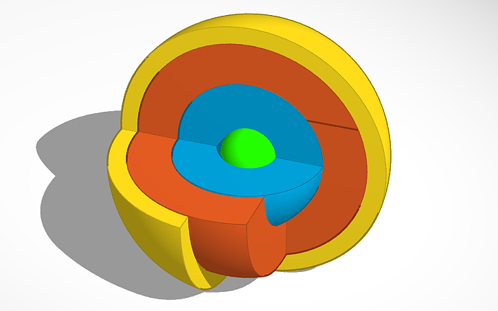 3D design Planet Layers - Tinkercad