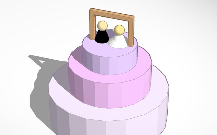3D design Wedding Cake - Tinkercad