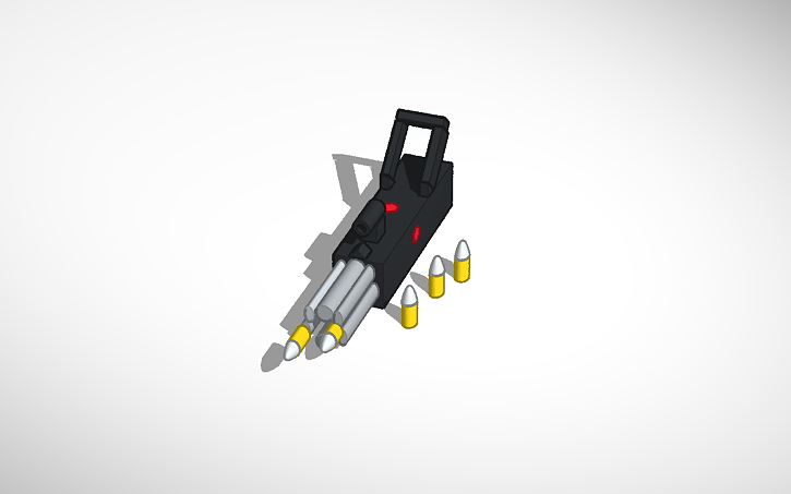 3D design MACHINE GUN | Tinkercad