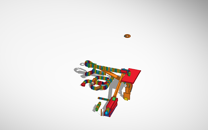 3D design The ultimate domino run - Tinkercad