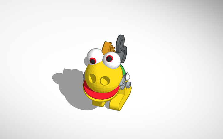 3D design mecha koopa eugenio Transparent - Tinkercad