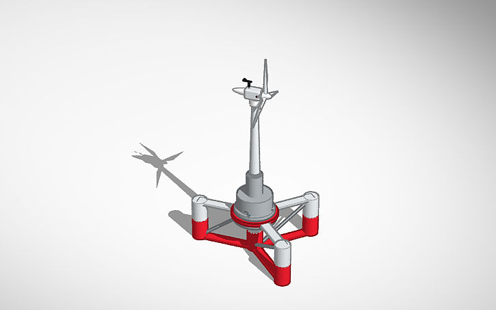 3D design Copy of Automated Offshore Wind Turbine - Tinkercad