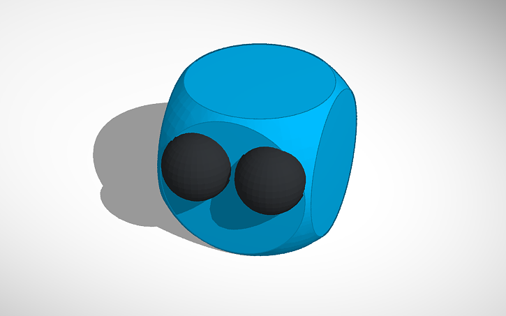 3D design Blue Cubie | Tinkercad