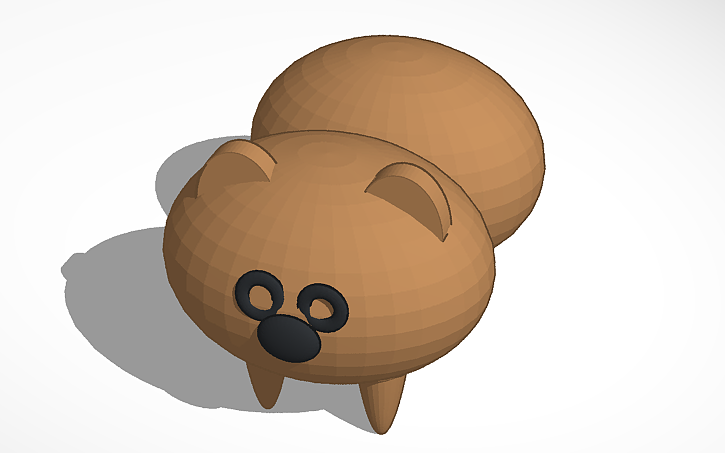 3D design Natasha-bear. | Tinkercad