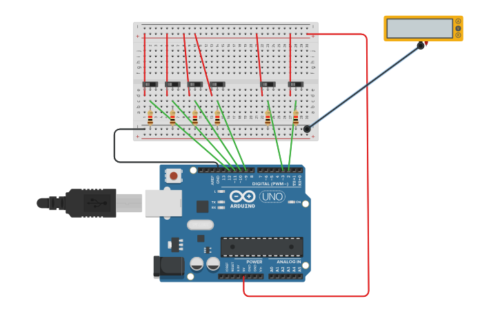 Circuit design multiplexer - Tinkercad