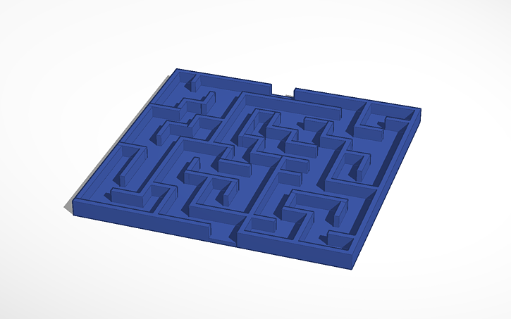 3D design Maze - Tinkercad