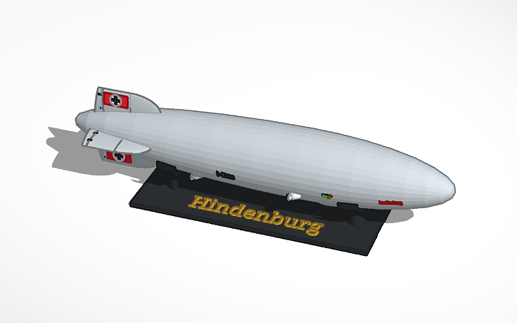 3D design D-LZ129 Hindenburg - Tinkercad