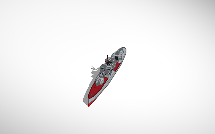 3D design SKR-7 Frigate - Tinkercad