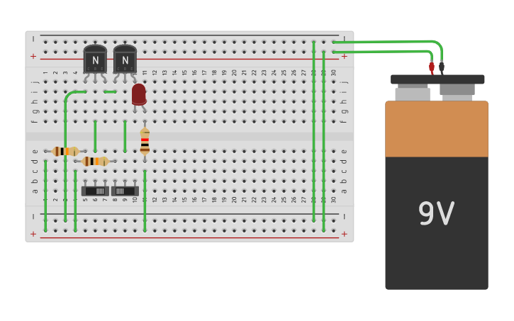 Circuit design AND gate | Tinkercad