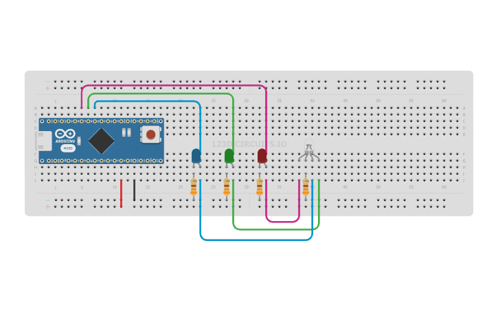 Circuit design Arduino - Entrada via Porta Serial - Tinkercad