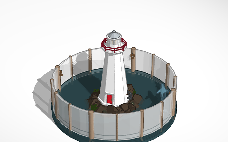 3D design Lighthouse - Tinkercad