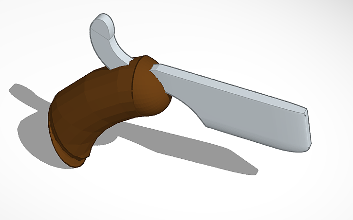 3D design razor - Tinkercad