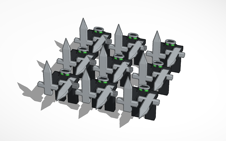 3D design Night Warrior army | Tinkercad