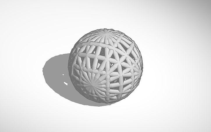 3D design Hollow sphere - Tinkercad