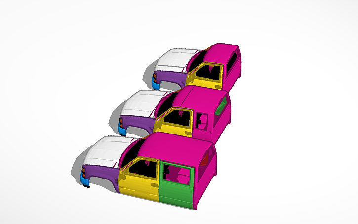 3D design 90's chevy truck bodies - Tinkercad