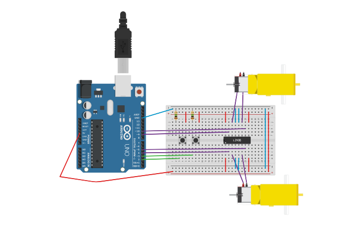 Circuit Design Lab 7 L293d Motor Driver Tinkercad