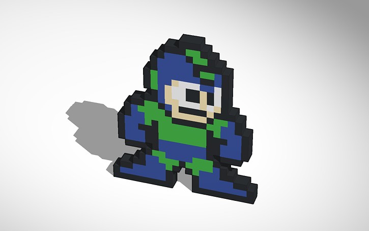 3D design Megaman - Tinkercad