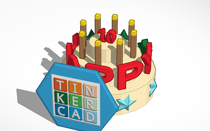 3D design Happy Birthday Tinkercad | Tinkercad