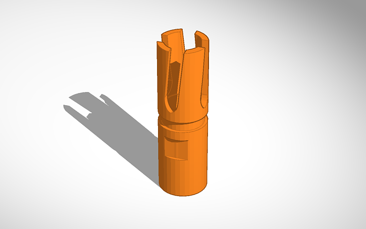 3D design MCR14 Muzzle Brake - Tinkercad