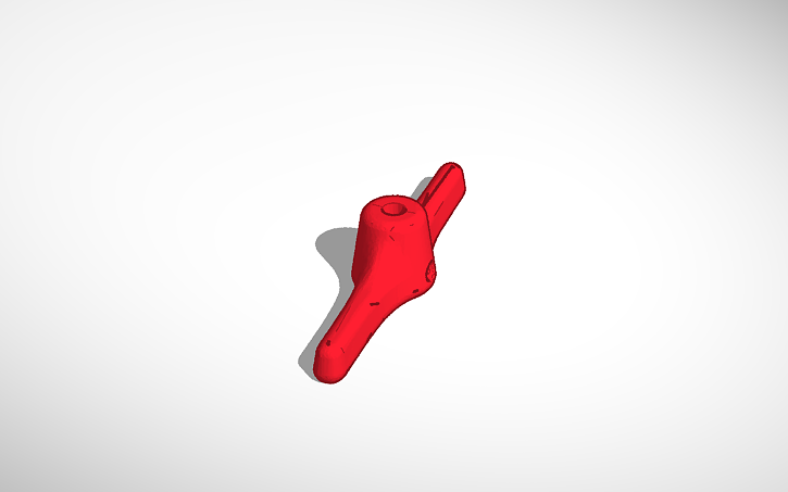 3D design tap handle - Tinkercad