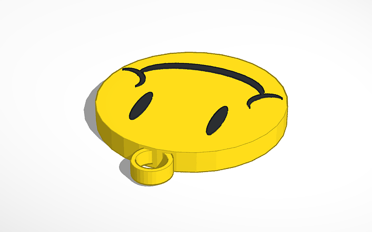 3D design key chain smiley | Tinkercad