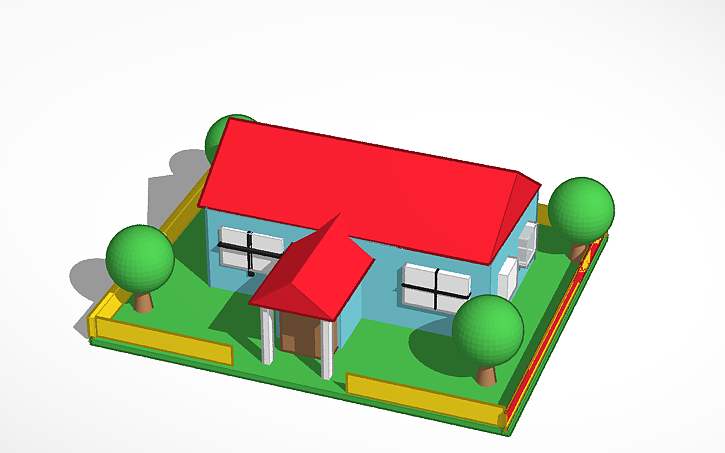 3D design SIMPLE HOUSE - Tinkercad
