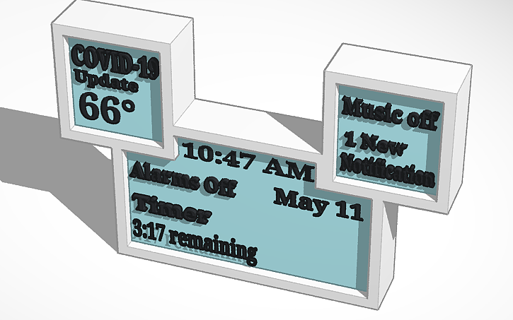 3D design Alarm Clock of the Future | Tinkercad